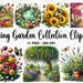 Watercolor Spring Garden Collection Clipart, 11 PNG Spring Floral ...