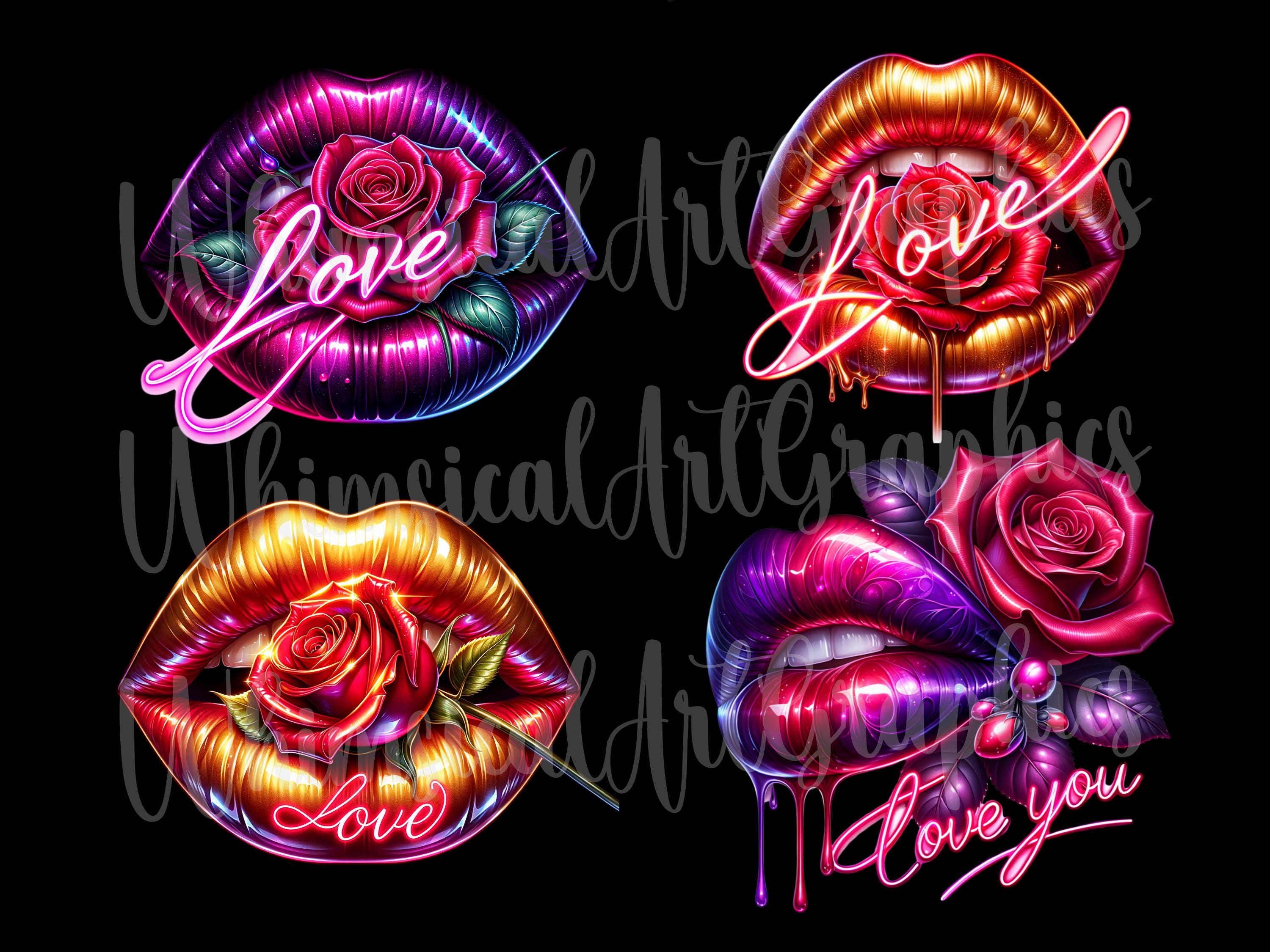 Watercolor Valentine Smooch Collection Clipart 34 Png Valentines