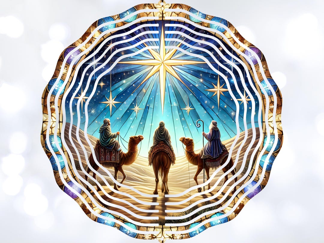 Three Wise Men Wind Spinner Sublimation Design, Instant Download, PNG ...