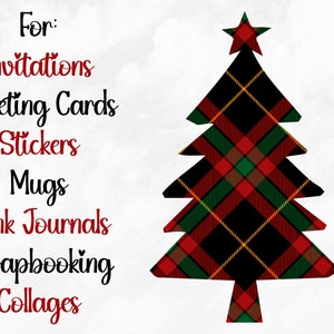 Christmas Red Plaid Collection Clipart, 24 PNG Christmas Red Plaid ...