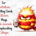 Watercolor Grumpy Coffee Birds Collection Clipart, 12 PNG Grumpy Birds ...