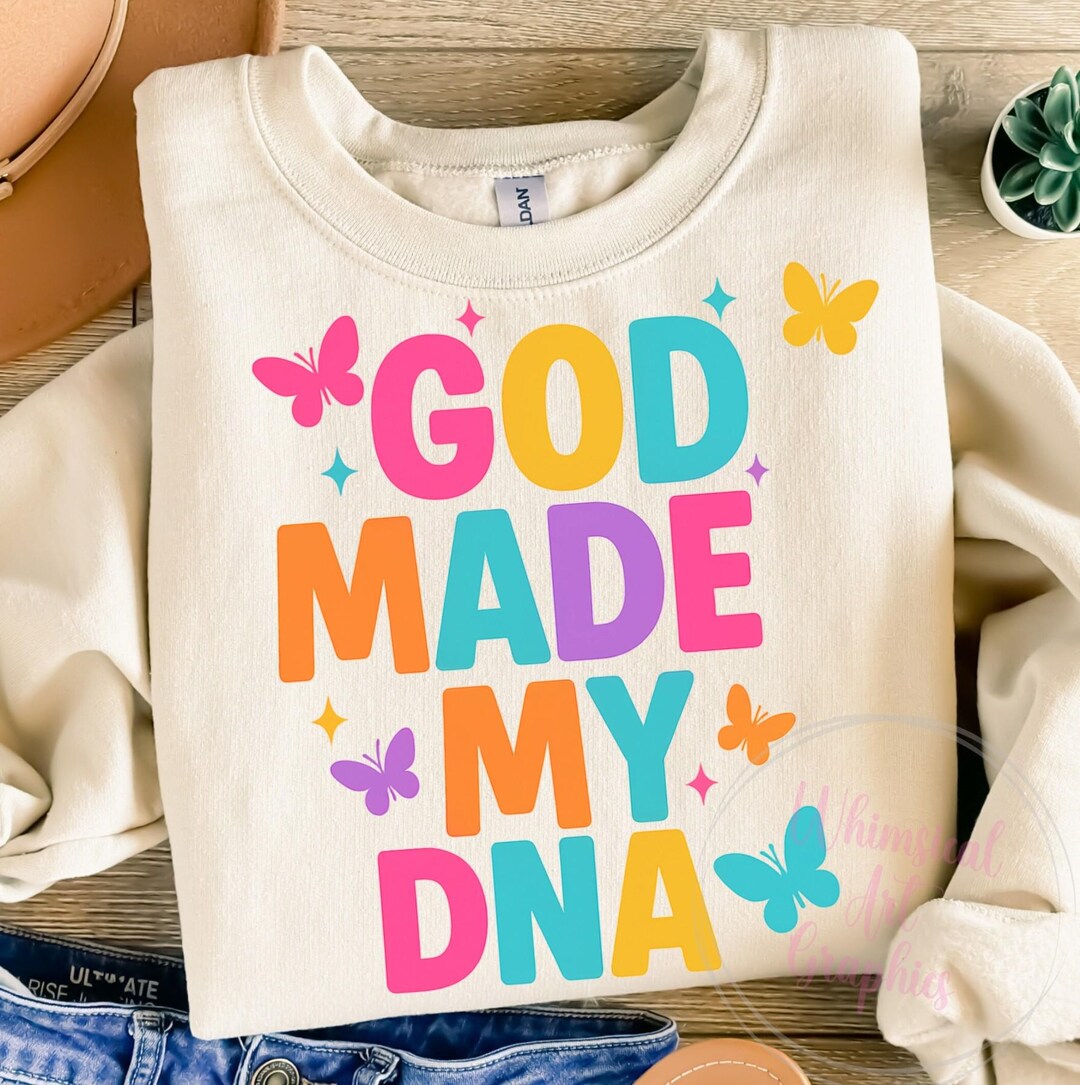 Preppy God Made My DNA PNG, Preppy Christian Women Design, Bible Verse ...
