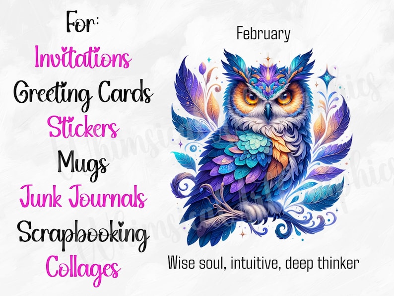 Birth Month Spirit Animal Clipart Bundle PNG | 24 PNG Zodiac Animal ...