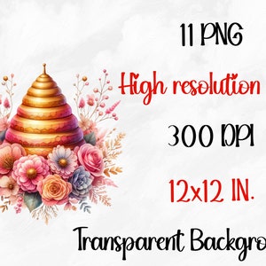 Watercolor Valentine Bees Clipart, 11 PNG Valentines Day Clipart, Cute ...