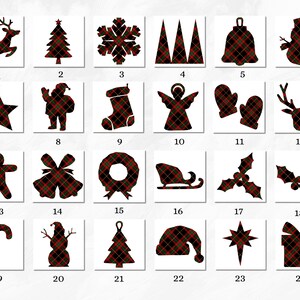 Christmas Red Plaid Collection Clipart, 24 PNG Christmas Red Plaid ...