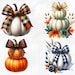 Watercolor Halloween Pumpkins Collection Clipart, 18 PNG Halloween ...