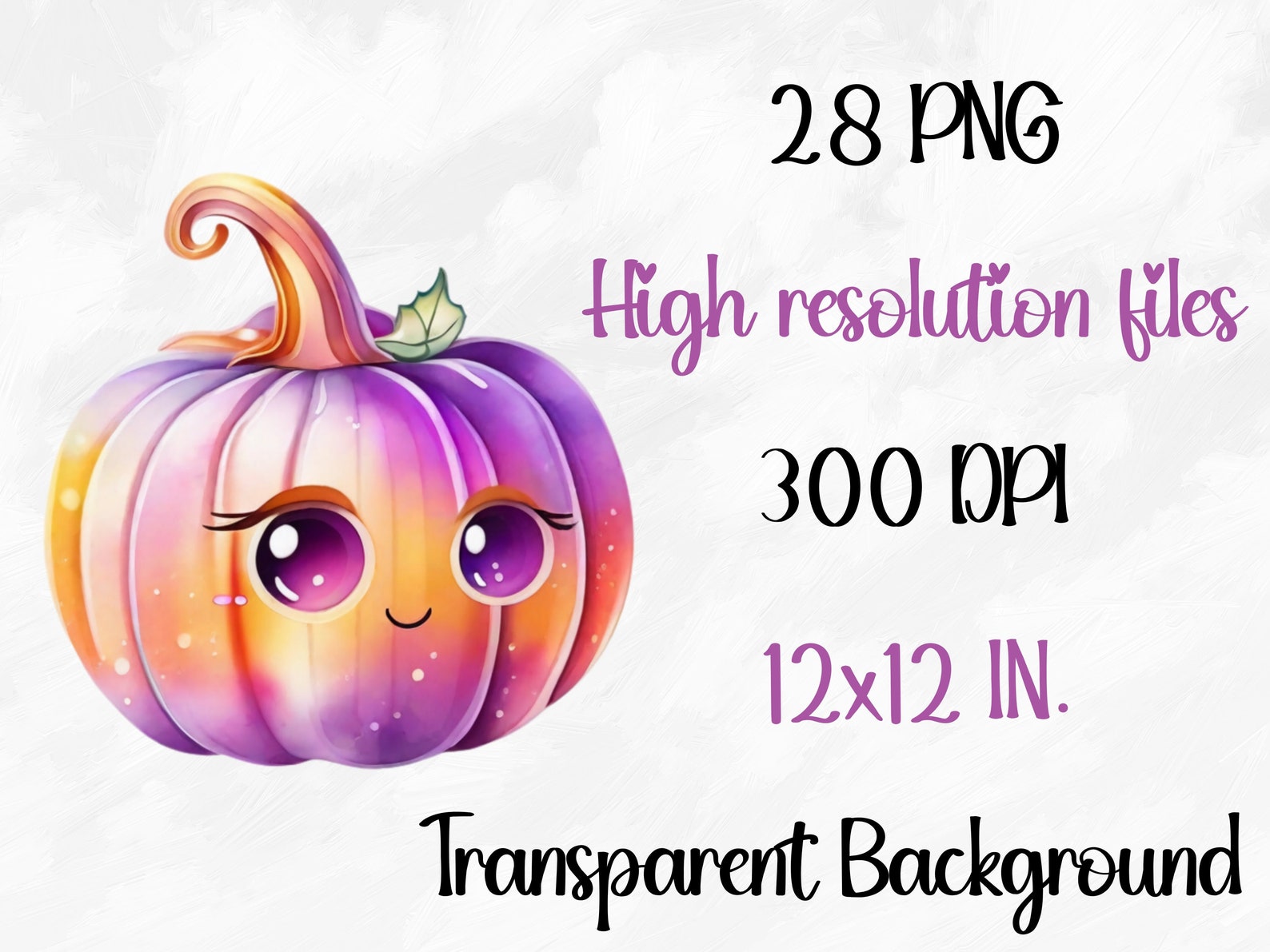 Watercolor Halloween Pumpkin Patch Cuties Clipart 28 PNG - Etsy