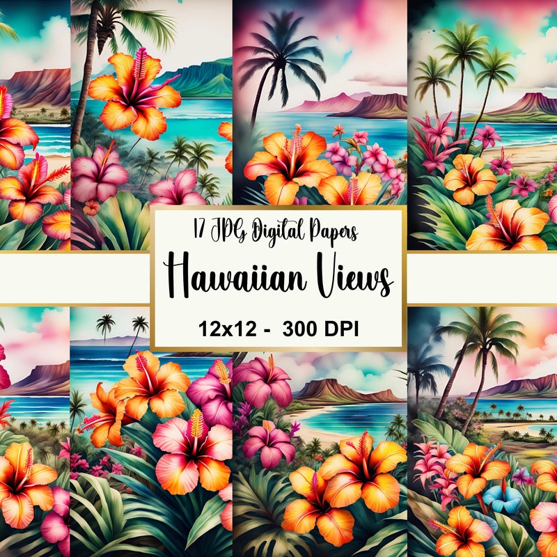 Hawaiian Backdrop - Etsy