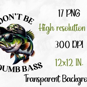 Watercolor Neon Bass Fish Collection Clipart, 17 PNG Fish Clipart ...