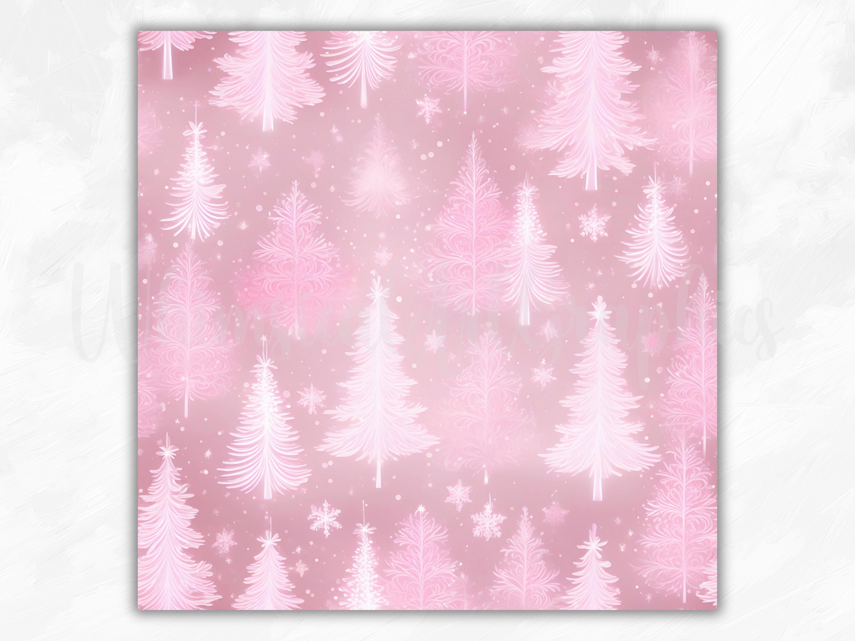 Pink Christmas Digital Paper, Printable Pink Christmas Paper, Pink ...