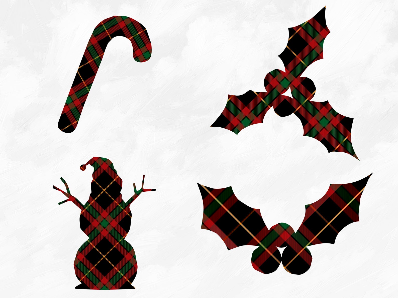Christmas Red Plaid Collection Clipart, 24 PNG Christmas Red Plaid ...