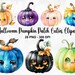 Watercolor Halloween Pumpkin Patch Cuties Clipart 28 PNG - Etsy