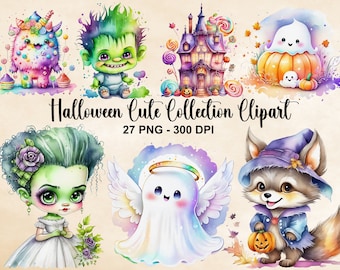 BOO Halloween Ghosts Digital Printable Clipart - Etsy