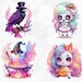 Watercolor Pastel Halloween Collection Clipart, 30 PNG Halloween ...