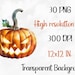 Watercolor Halloween Jack O Lantern Collection Clipart, 30 PNG ...