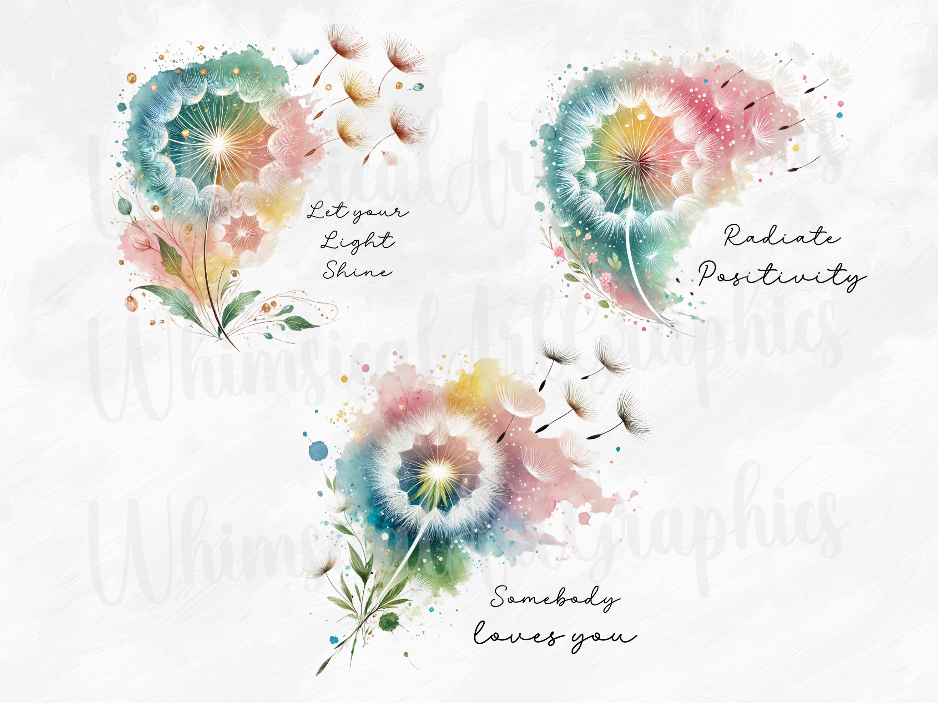 Just Breathe Dandelion PNG, Inspirational Dandelion PNG, Mommy Quote ...