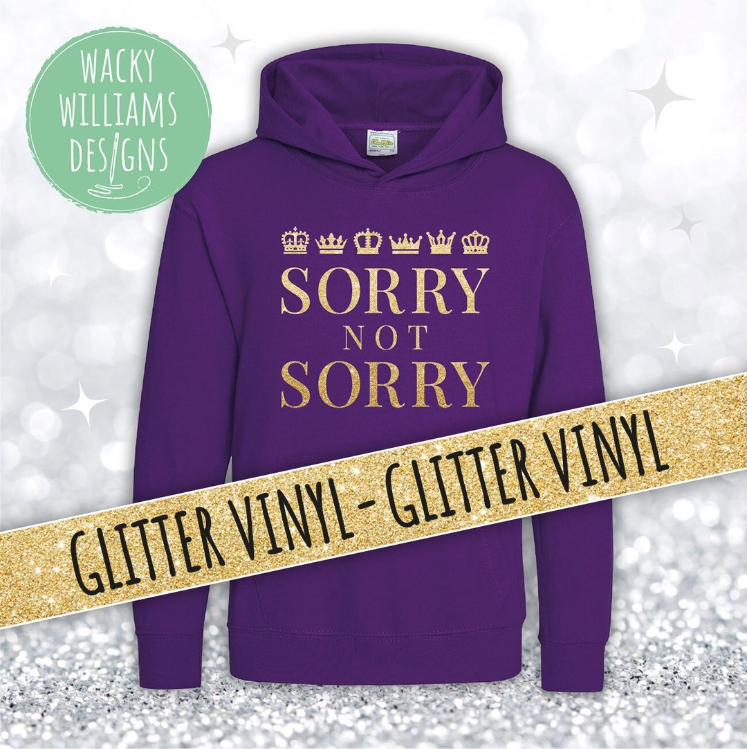 SIX Musical Hoodie Glitter Sorry Not Sorry Musical Theatre - Etsy