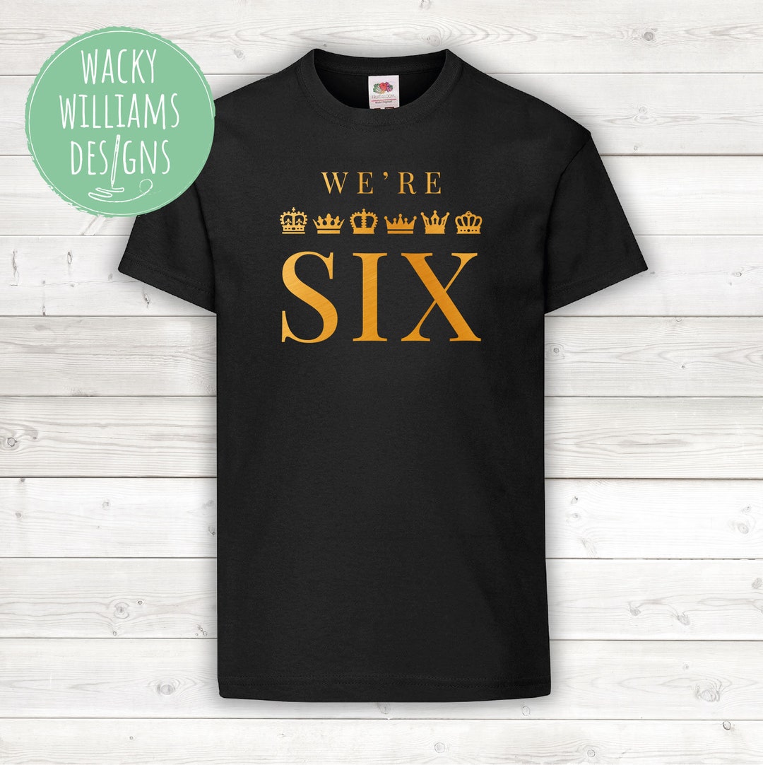SIX Musical T-shirt - We're SIX - Gold - Etsy