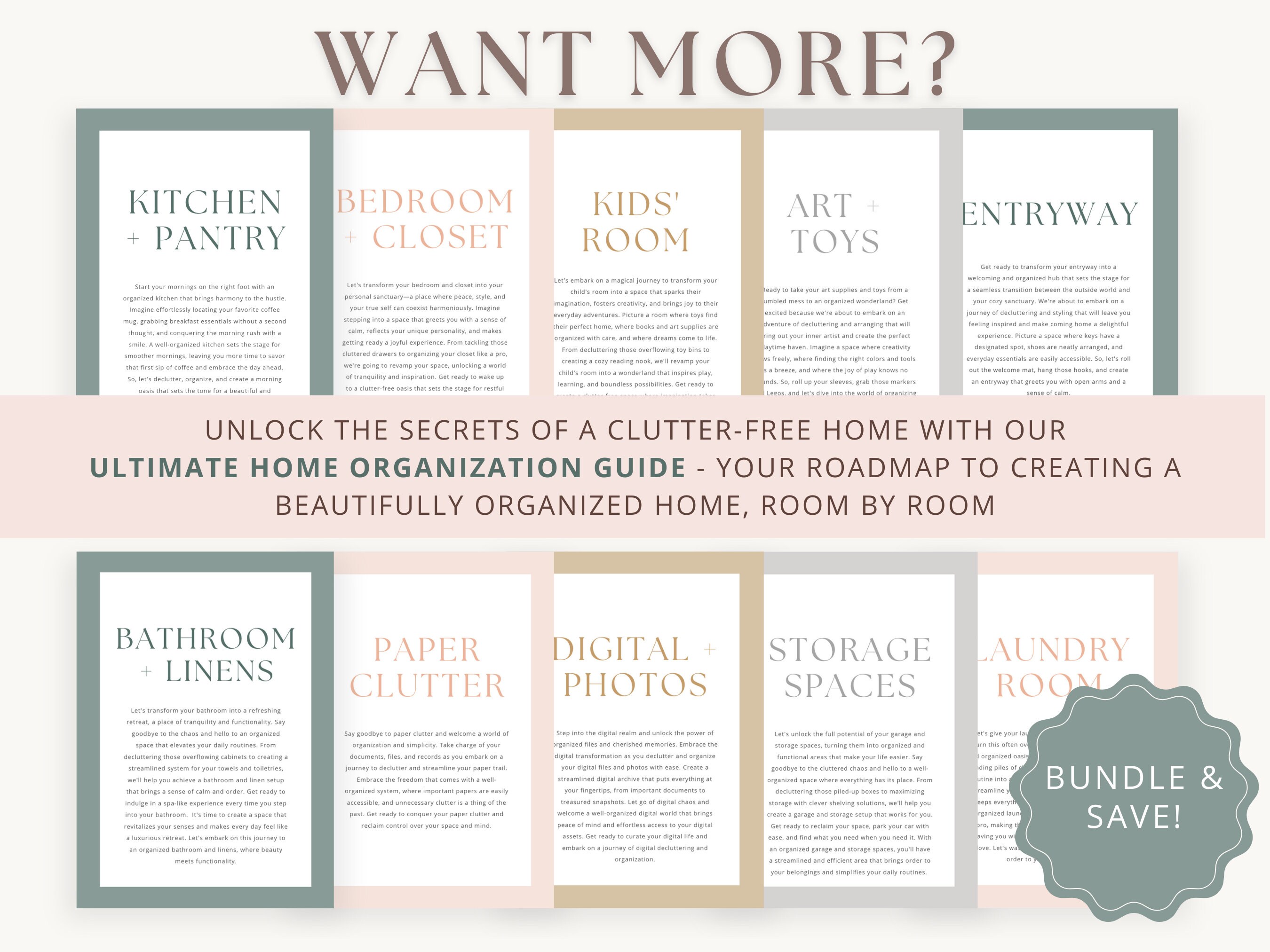 Printable Home Decluttering Organization Guide Kitchen Pantry ...