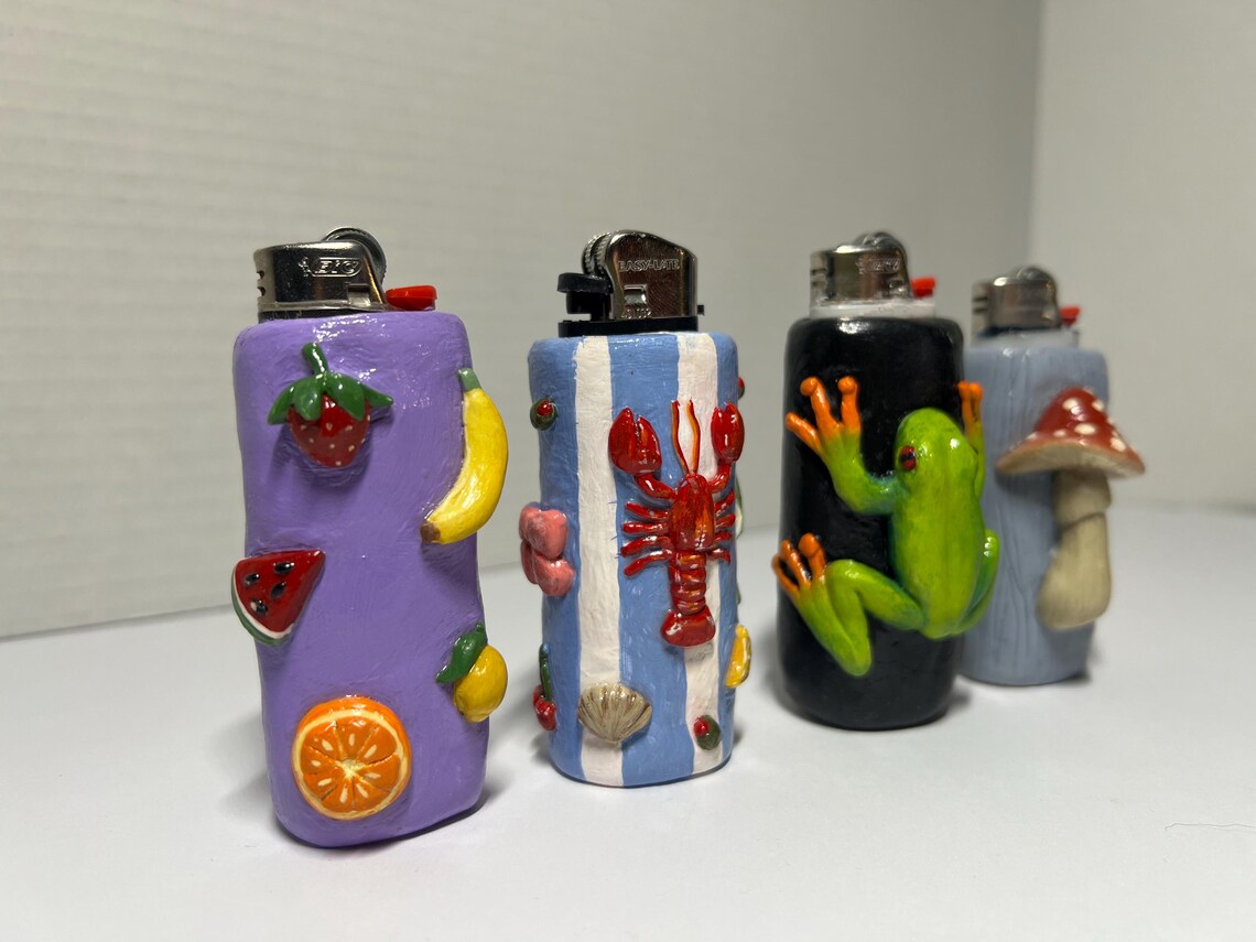 CUSTOM Polymer Clay Lighter Case - Etsy