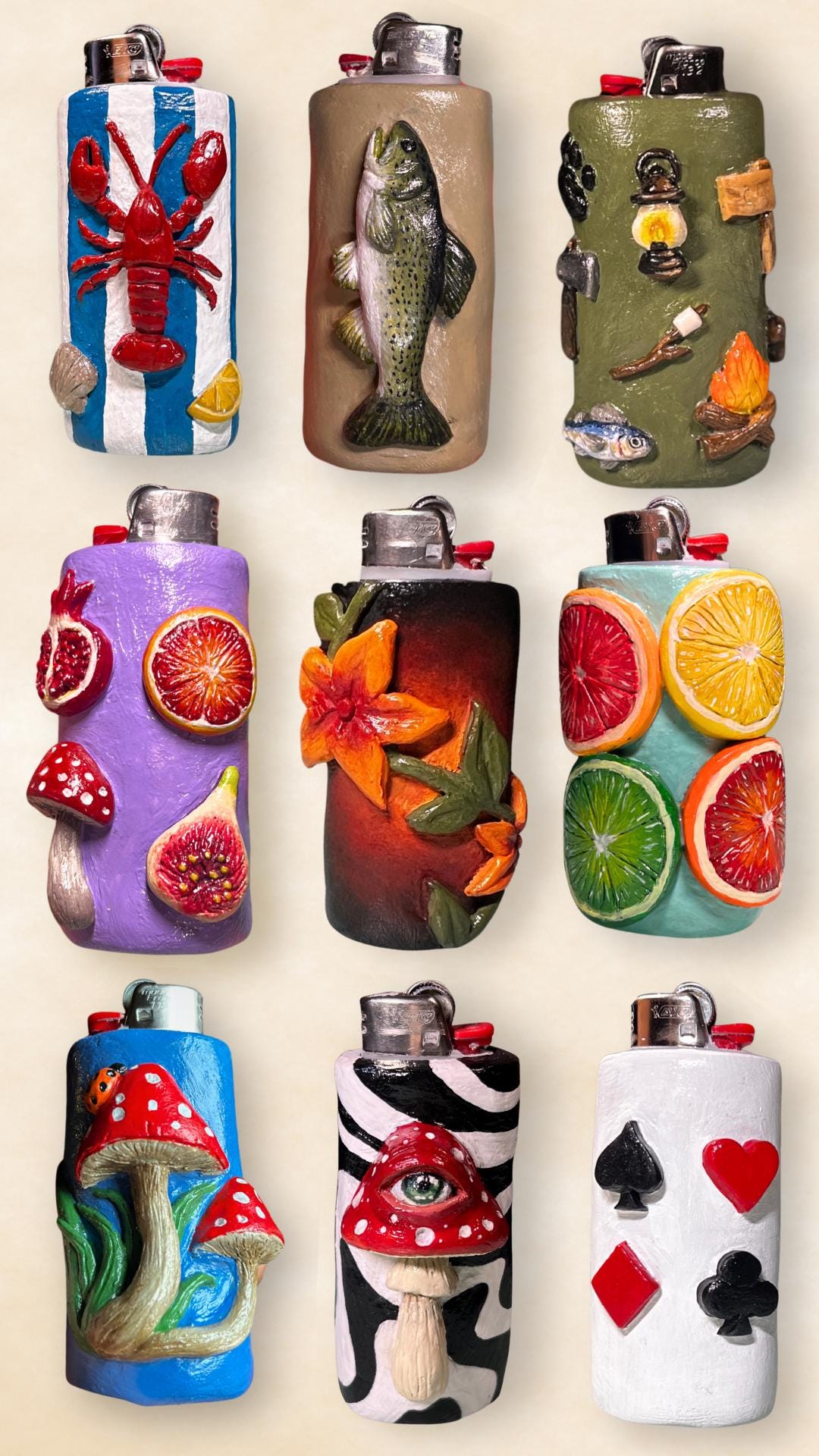 CUSTOM Polymer Clay Lighter Case - Etsy