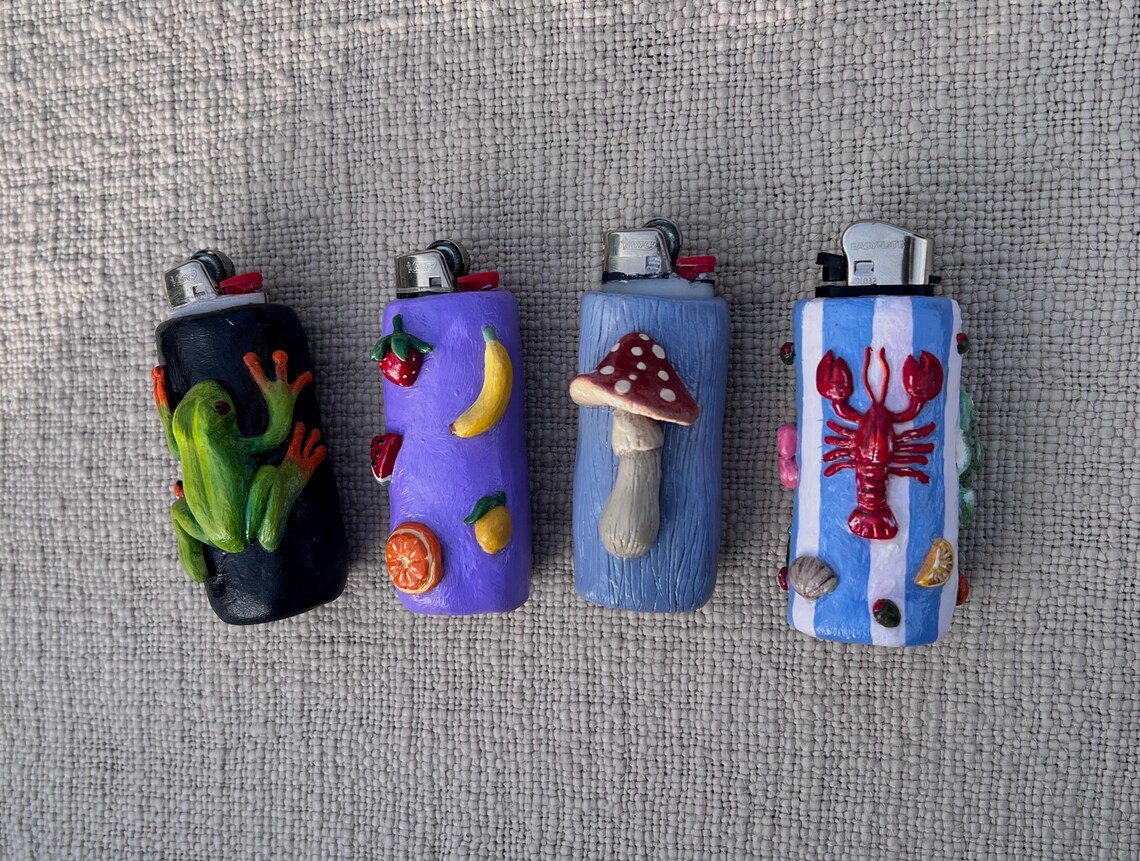 CUSTOM Polymer Clay Lighter Case - Etsy