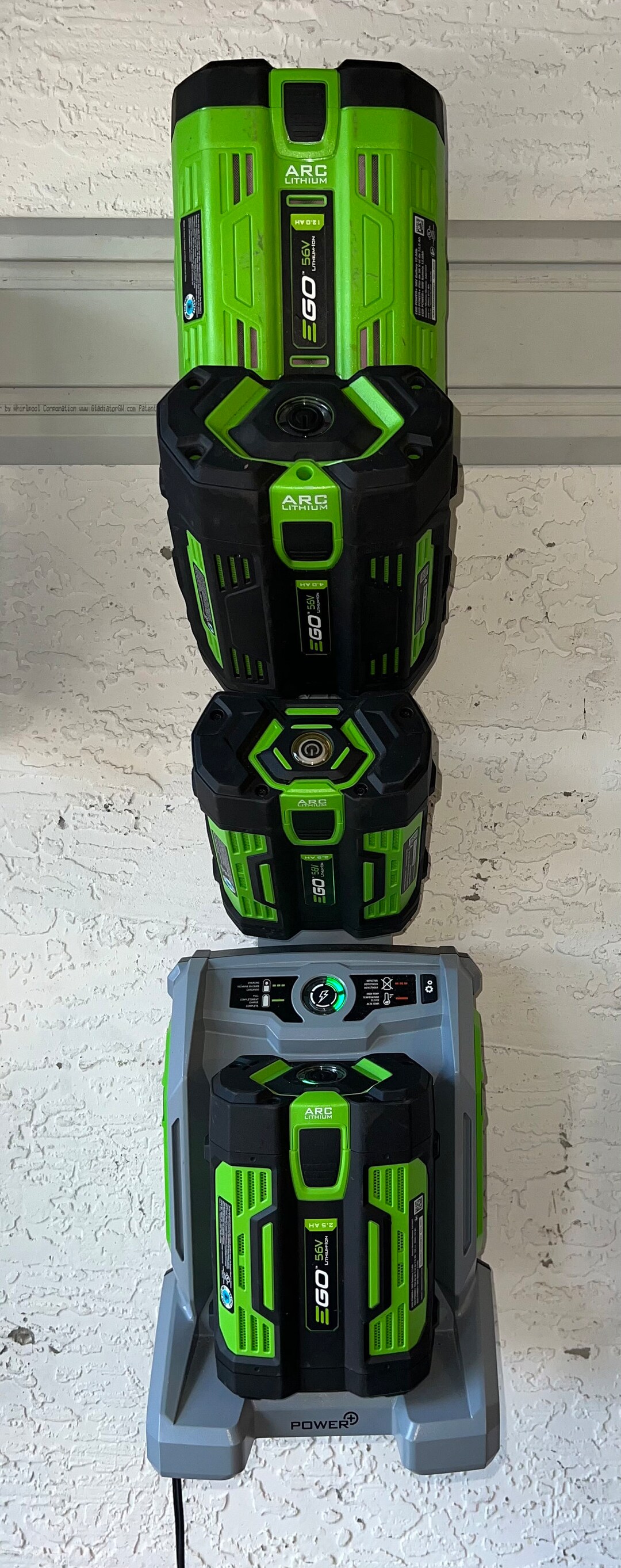 Ego 56V Battery/gladiator Geartrack Battery Holder/mount 3 Battery ...