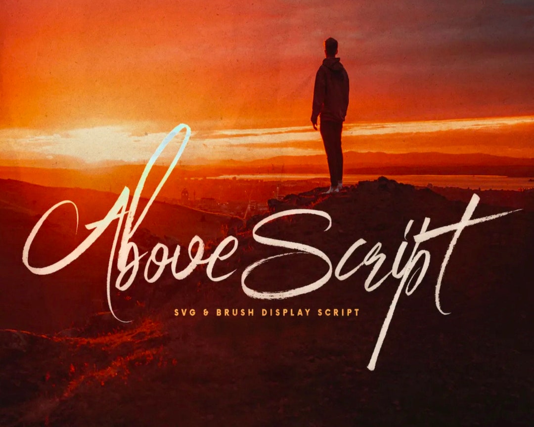 Above Font Svg Script Font Cursive Font Cricut Font - Etsy Australia