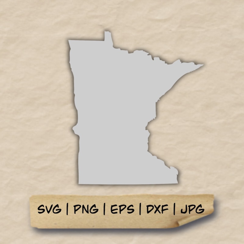 Minnesota Outline - Etsy