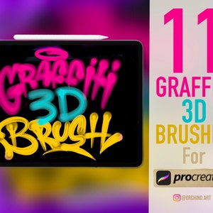Graffiti 3D Procreate Brush Graffiti 3D Brushes for Procreate - Etsy