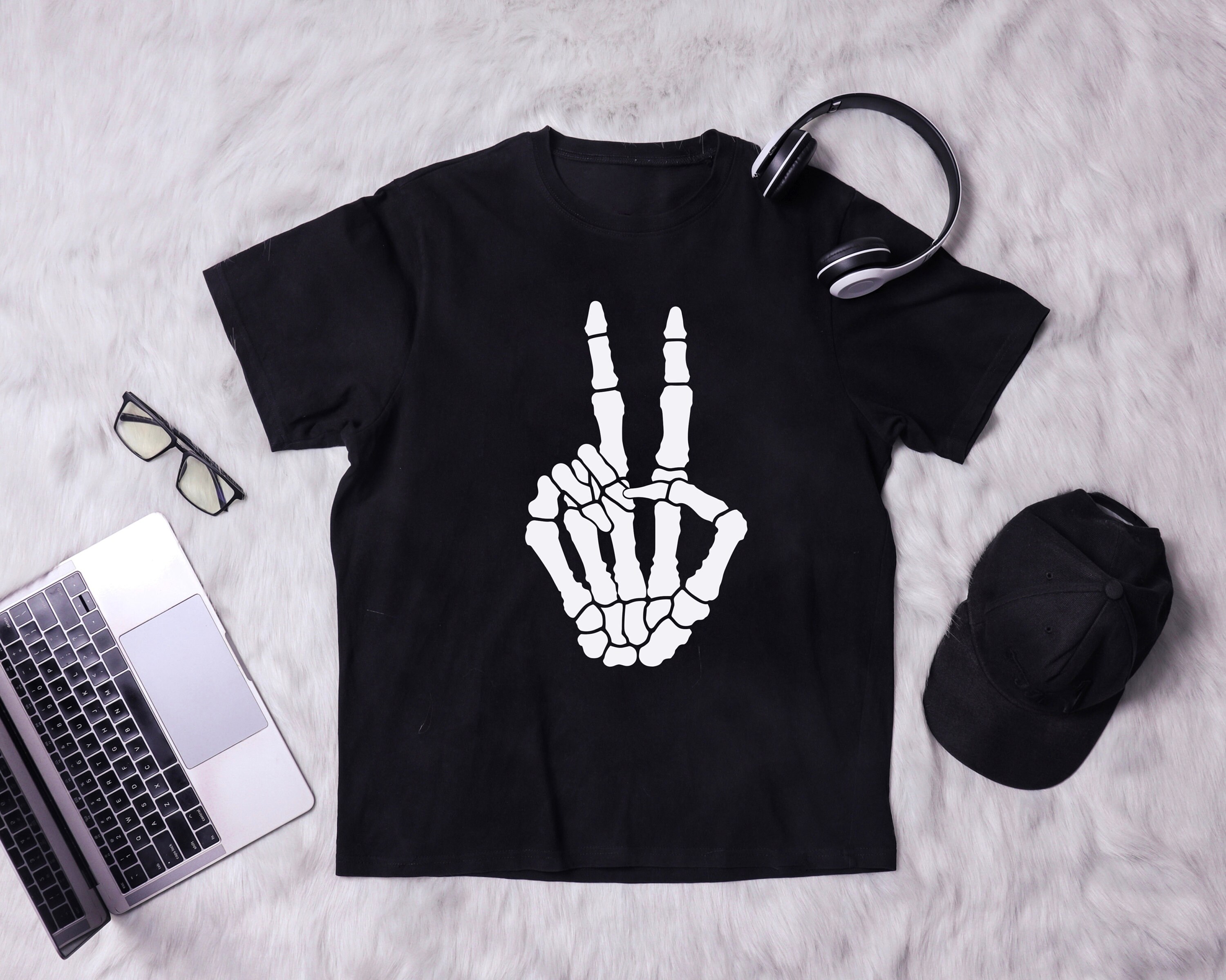 Skeleton Peace Sign, Skeleton Peace Hand, Skeleton Hand Instant ...