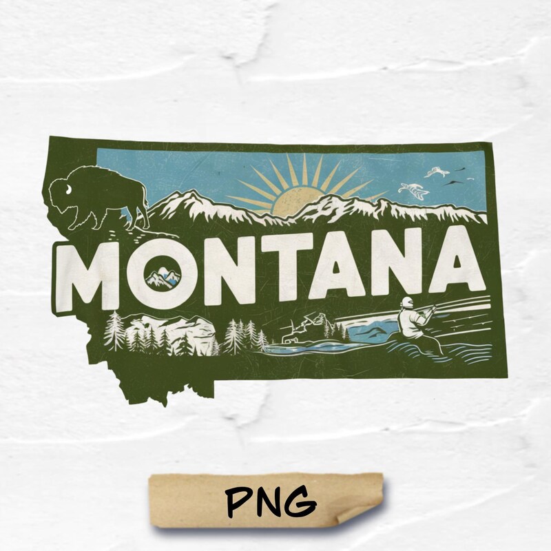 Montana Sticker - Etsy