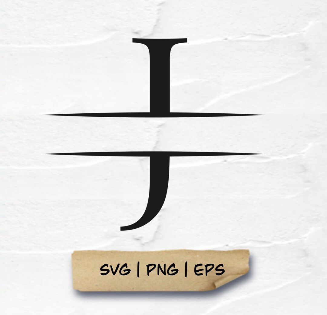 J Monogram,name Svg Split Monogram SVG, Classic Monogram SVG, Png,eps ...