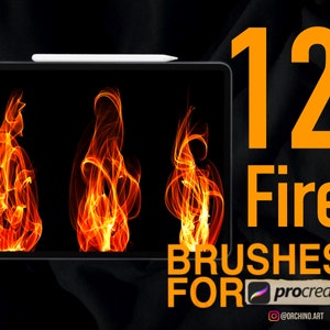 Fire Brushes for Procreate - Etsy