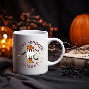 Boot Scoot Spooky Svg, Western Ghost Svg, Retro Halloween Design ...