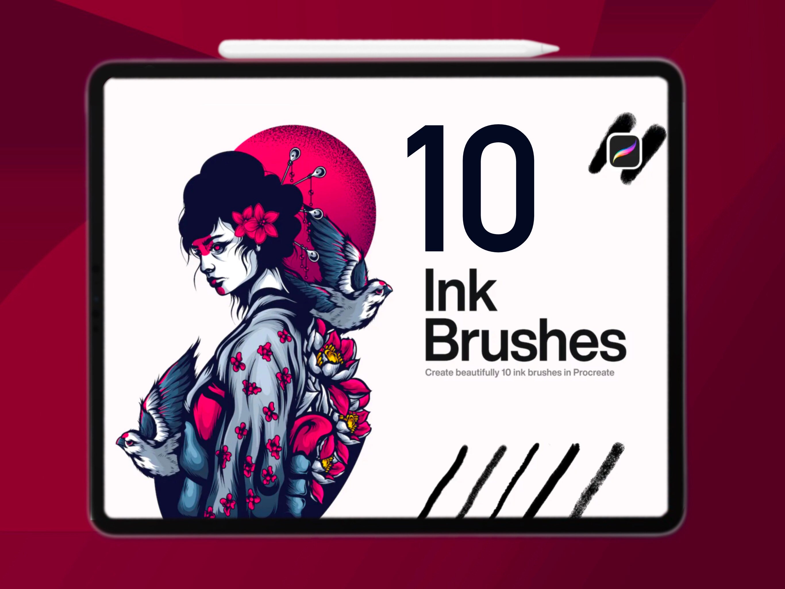 Ink Brushes for Procreate - Etsy