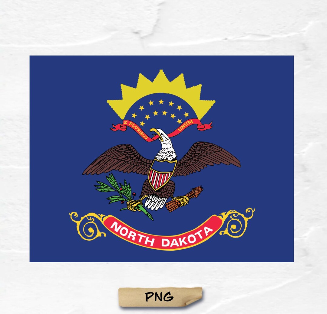 North Dakota State Flag Png, US States Flag North Dakota PNG, North ...