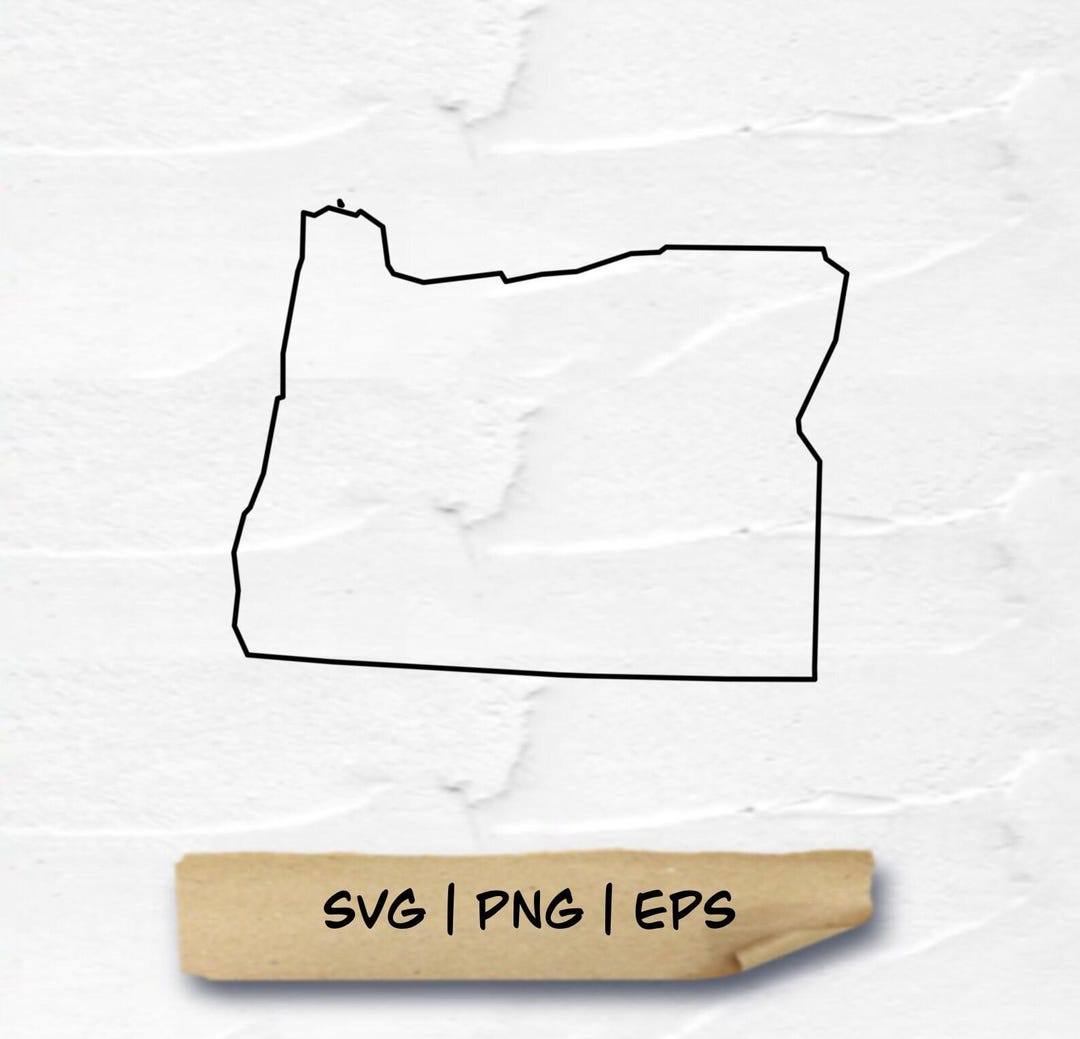 Oregon Outline SVG Files Oregon Cut Files United States of America ...