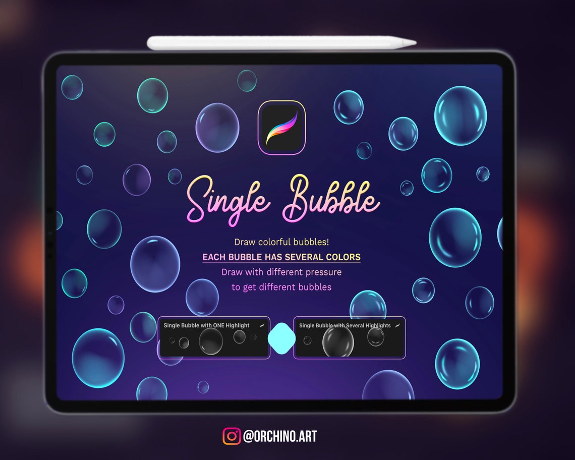Bubbles Brushes for Procreate, Bubble Brush Set for Procreate ...