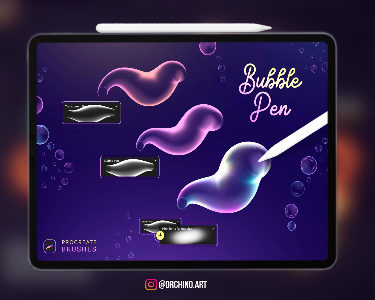 Bubbles Brushes for Procreate, Bubble Brush Set for Procreate ...