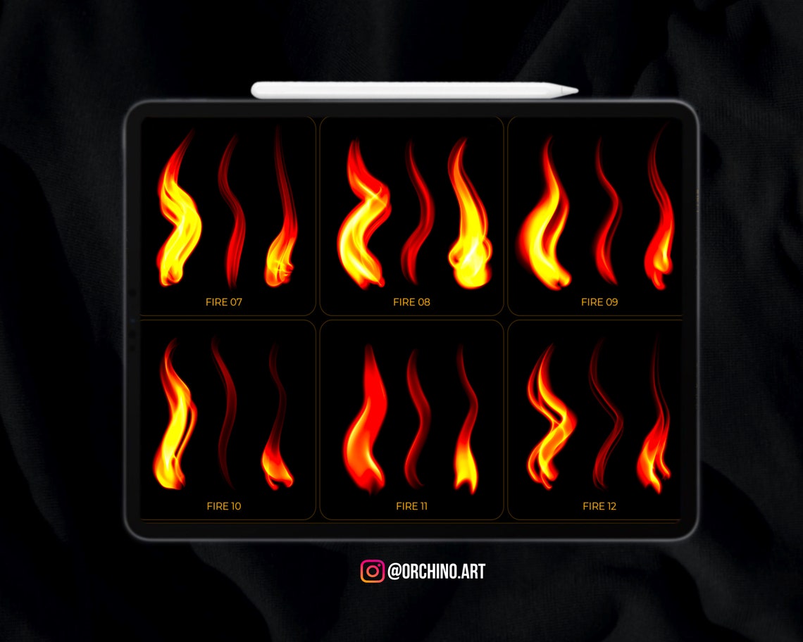 Fire Brushes for Procreate - Etsy