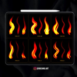 Fire Brushes for Procreate - Etsy