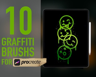 Procreate Graffiti Brushes, Handstyle Graffiti Procreate Brush Set,dope Tags Set, Procreate ...