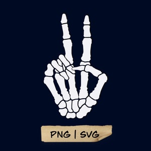 Skeleton Peace Sign, Skeleton Peace Hand, Skeleton Hand Instant ...