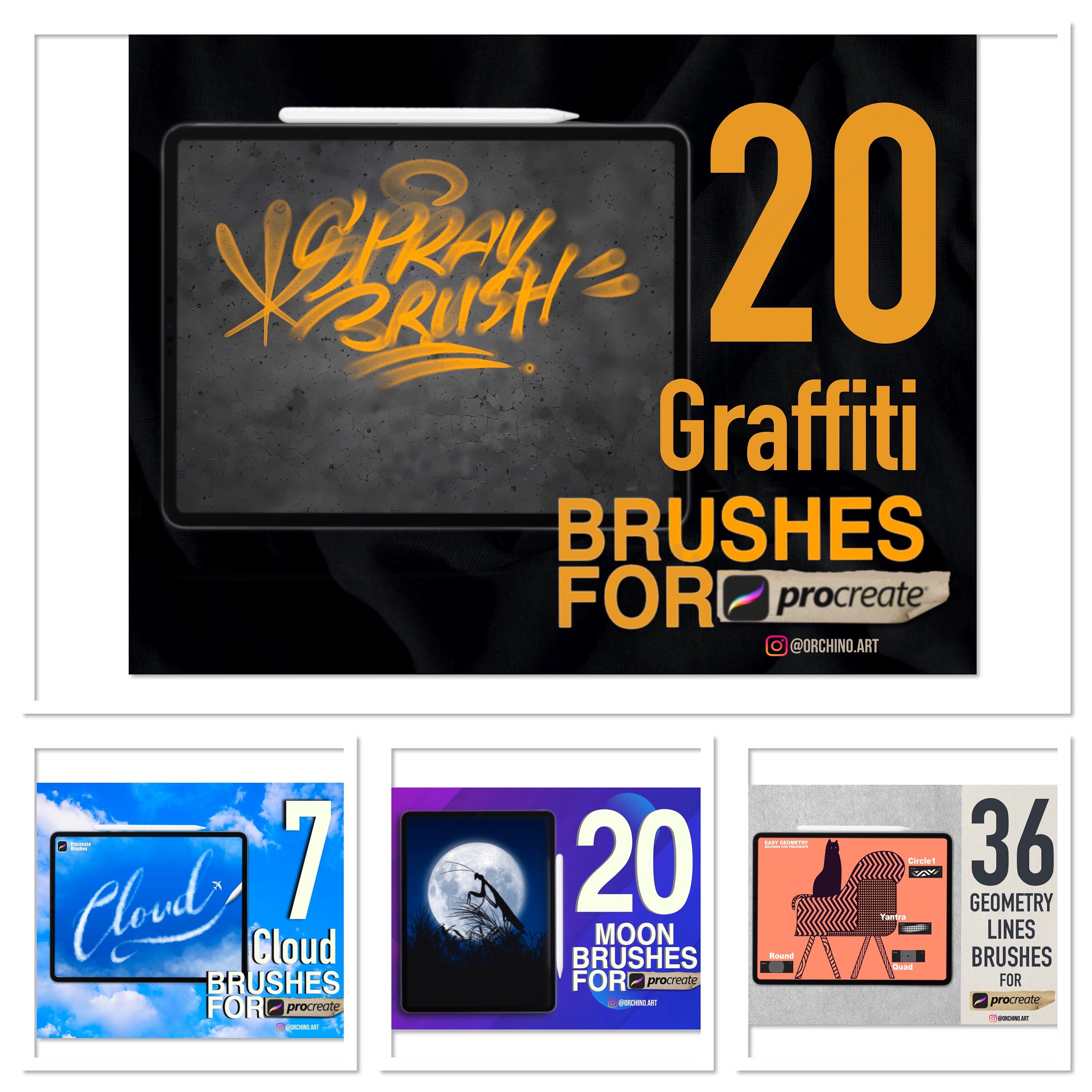 Over 2000 Procreate Brushes, Procreate Brushes Bundle, Procreate Stamps ...