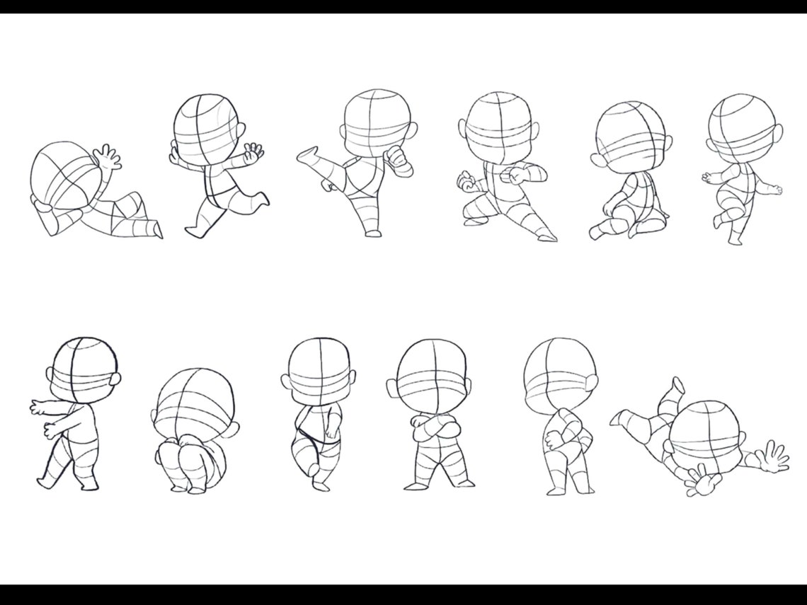 10 Anime Character Stamp Procreate 10 Anime Character Brush - Etsy