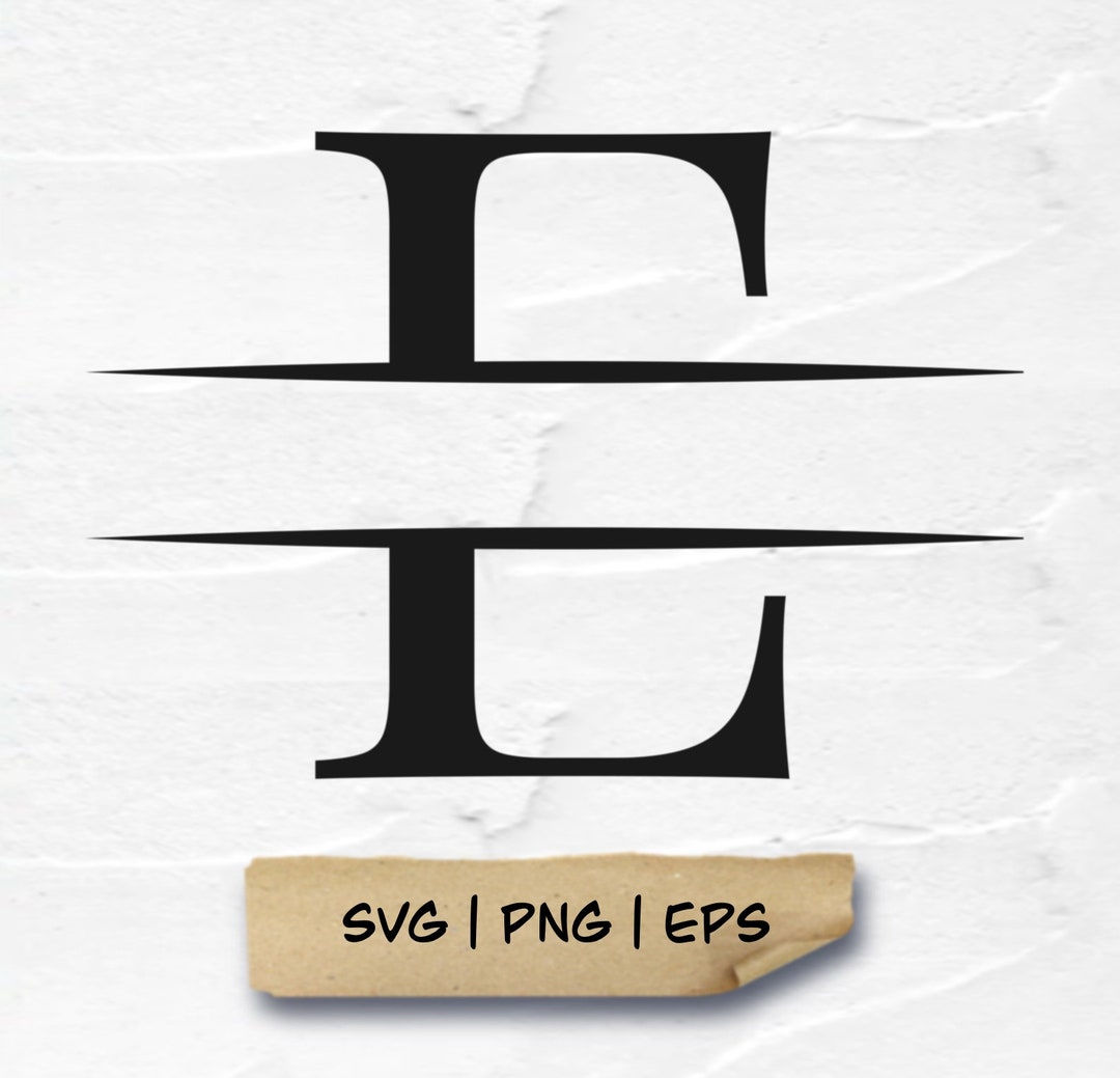 E Monogram,name Svg Split Monogram SVG, Classic Monogram SVG, Png,eps ...