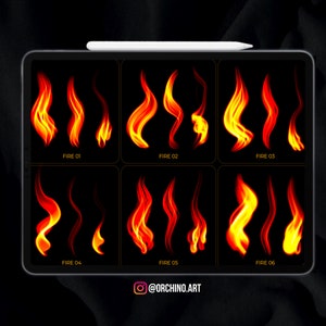 Fire Brushes for Procreate - Etsy