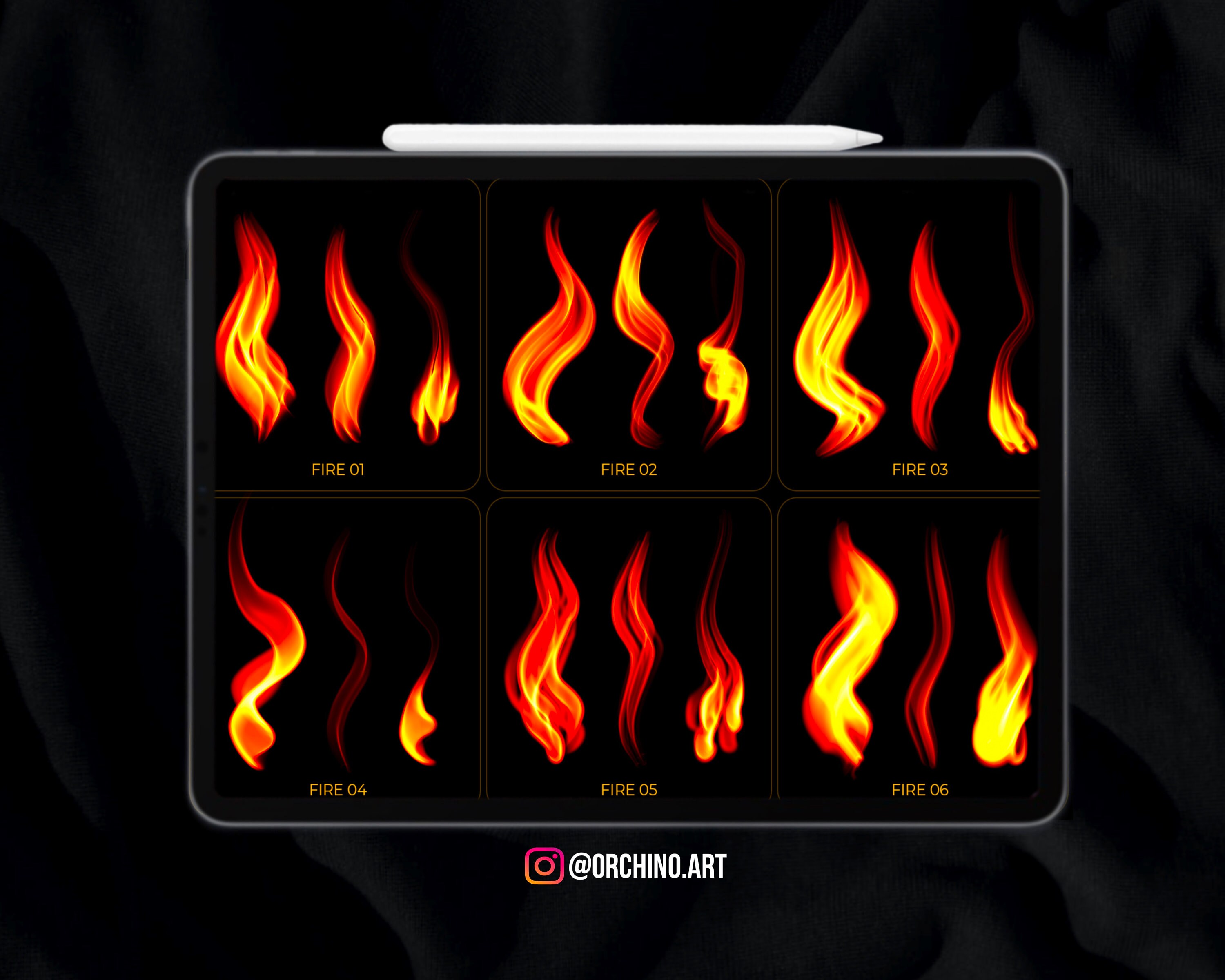 Fire Brushes for Procreate - Etsy