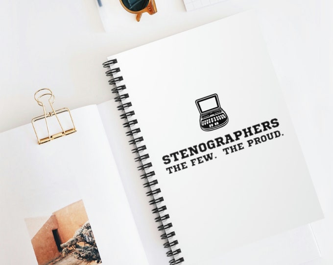 Court Reporting Journal, Briefs and Other Stuff Spiral Notebook Ruled ...